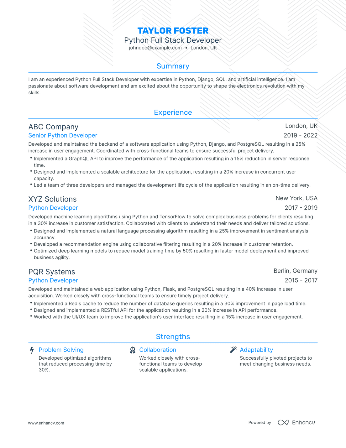 5 Python Full Stack Developer Resume Examples And Guide For 2023 1006